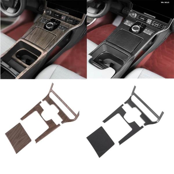 トヨタ BZ4X EA10 2022年モデル 左ハンドル モデル ABSカーボン内装アクセサリー センター コンソール シフト パネル カバー トリム ステッカー カスタム パーツ アクセサリーHigh-concerned chemical...