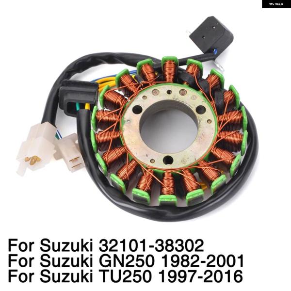 スズキ GN250 1982-2001 TU250 1997-2016 32101-38302 オートバイ マグネクターステーターコイルオルタネータージェネーター ジェネレーター GN TU 250 カスタム パーツ アクセサリーSpeci...