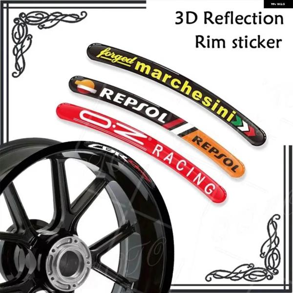 3Dジェル バイク ホイールハブ ステッカー デカール 反射リムストライプテープ レプソル ベネリ GSXR ドゥカティ マルケシーニ OZ カスタム パーツ アクセサリーHigh-concerned chemical:NoneBrand ...