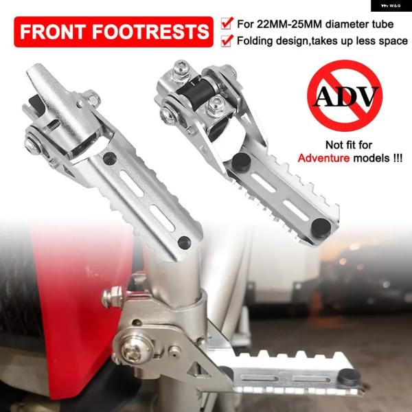 バイク 前輪運転手 フォーク レスト BMW フットペグ R1200GS R1250GS GS R1250 R1200 2013-2022 22MM-25MMクランプ フットレスト カスタム パーツ アクセサリーHigh-concerned...