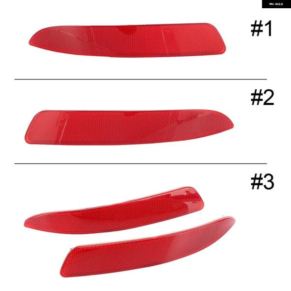 レッド リアバンパー リフレクター 左 右 テールライト 反射ストリップ 63217158949 63217158950 BMW E70 X5 2007-2013 カスタム パーツ アクセサリーHigh-concerned chemical...