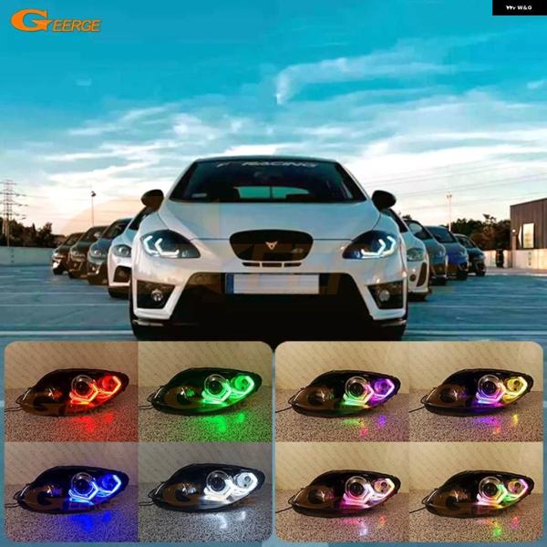 SEAT LEON MK2 1P ALTEA ULTRA CONCEPT M4 ICONIC STYLE DYNAMIC マルチカラー RGB LED エンジェルアイキット ハローリング カスタム パーツ アクセサリーHigh-concer...