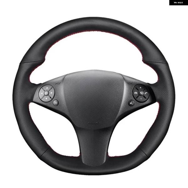 ブラック人工皮革製ステアリングホイールカバー メルセデスベンツ C63 AMG W204 CLSクラス CLS C219 W212 C207 E63 R197 SL R230 カスタム パーツ アクセサリーSpecial Features:...