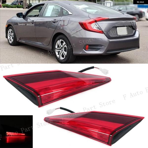 リアバンパー インナーテールライト ブレーキ ストップ リバースランプ テールランプ ホンダ シビック 10代目 セダン 2016 - 19 カスタム パーツ アクセサリーHigh-concerned chemical:NoneSpecia...