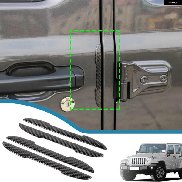 カードア防止ストリップステッカー ジープ ラングラー TJ JK JL レネゲード スズキ ジムニー 1997+ 外装 4枚 カスタム パーツ アクセサリーType Of Sticker:Car BodyPackaging:Not Pack...