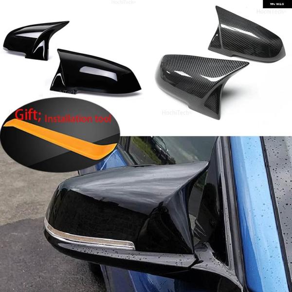 BMW シリーズ1 2 3 4 X M 220I 328I 420I F20 F21 F22 F23 F30 F32 F33 F36 X1用カーボンミラー カバー キャップ2個 セット カスタム パーツ アクセサリーHigh-concern...