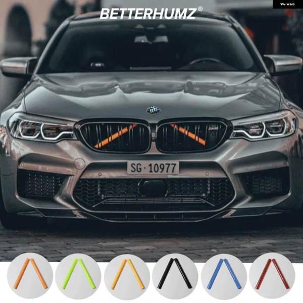 BMW F10 F30 F20 G30 G20 F11 F32 F36 F34 F22シリーズ 1 2 3 4 5 6 7 X3 X5 フロント グリル トリム ストリップ 2個 セット カスタム パーツ アクセサリーHigh-concer...