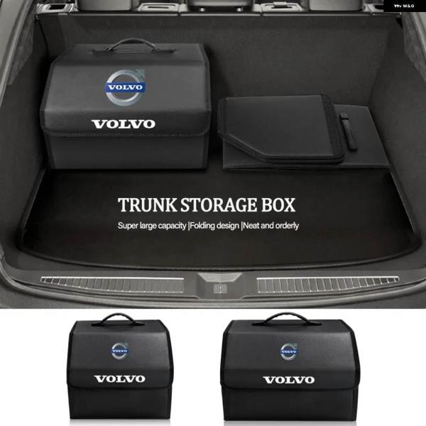 大容量カー トランク オーガナイザー ボックス ツール 収納 ボックス ボルボ V60 V40 XC90 S60 C30 XC60 V50 V70 S90 AWD XC40 S80 T6V90 カスタム パーツ アクセサリーHigh-con...