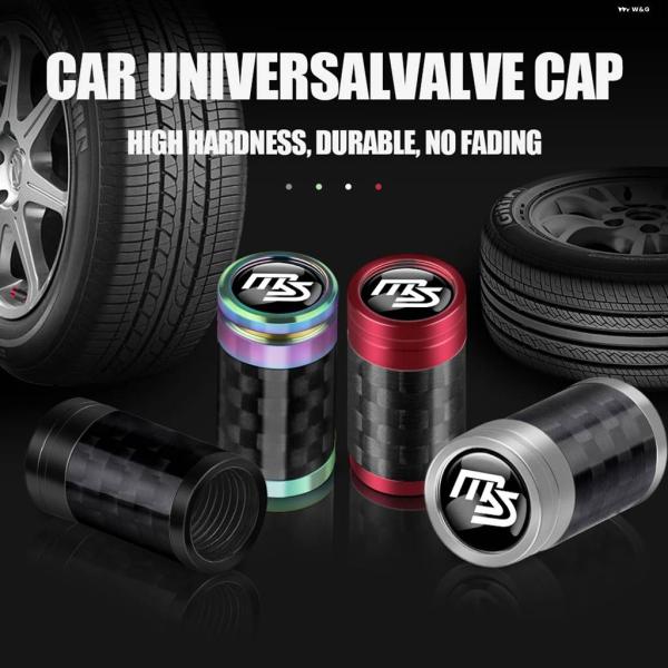 カーボンカーホイールタイヤ バルブ ステムエアキャップ 4個 セット マツダ MS 2 3 5 6 CX5 CX9 CX7 CX4 CX3 CX30 MX5 MX3 BK SKYACTIV カスタム パーツ アクセサリーHigh-conce...