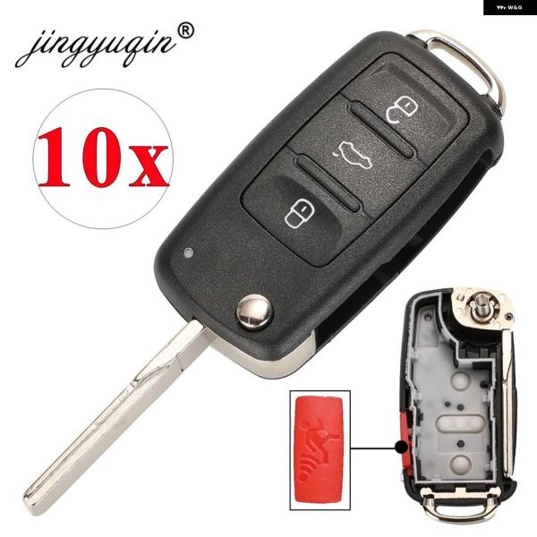 10個 4 ボタン 020AD リモートキーシェルケース VW キャディ EOS ゴルフ ジェッタ ビートル ポロ アップ ティグアン トゥーラン 5K0837202AD カスタム パーツ アクセサリーHigh-concerned chem...