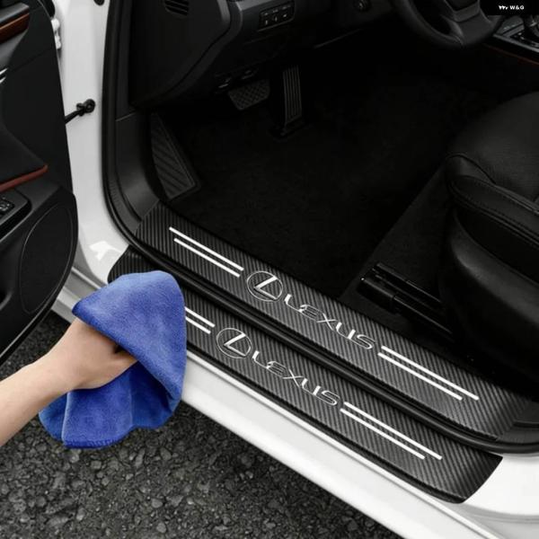 カーボン ステッカー レクサス RX330 Fスポーツ IS200 IS250 RX350 GX NX300H CT200H 車用ドアシルサイドステップ防止 バンパー カスタム パーツ アクセサリーHigh-concerned chemic...