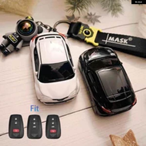 CHR キーケース 車種 トヨタ カローラ プリウス カムリ CHR RAV4 アルティス ランドクルーザー プラド リモートキーカバー キー ホルダー カスタム パーツ アクセサリーHigh-concerned chemical:None...