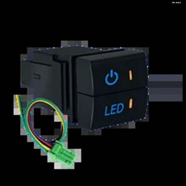 12V 3A デュアル プッシュ スイッチ電源 LED ライトバー オンオフ ボタン トヨタ プラド 150ハイエースランドクルーザー 70S RAV4カムリXV70カローラ カスタム パーツ アクセサリーHigh-concerned ch...