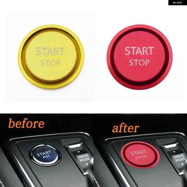 プジョー 308 408 508L 2008 3008 4008 5008 車用 エンジン 点火 スタートストップ プッシュ ボタン 装飾 カバー 飾 1個 カスタム パーツ アクセサリーHigh-concerned chemical:No...