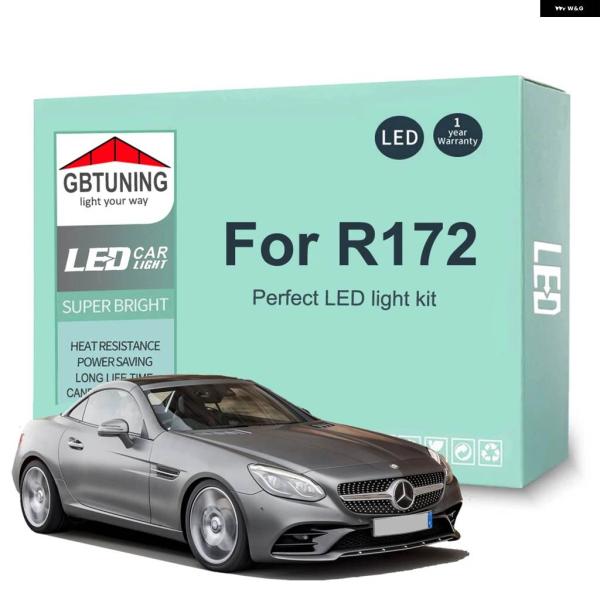 メルセデス ベンツ SLC クラス R172 SLC180 SLC200 SLC250 SLC260 SLC300 2016-2019 車用 8個 LED 室内灯 バルブ キット カスタム パーツ アクセサリーHigh-concerned ...