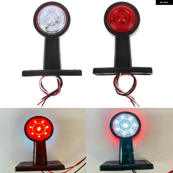1個 ポジションライト トレーラーリアライト LED ランタン トラック サイド マーカーライト トラック クリアランスランプ 赤白 12V 24V カスタム パーツ アクセサリーHigh-concerned chemical:NoneVo...