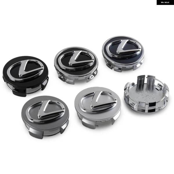 4個 60MM ホイールハブセンターキャップ LEXUS FSPORT ES RX NX LS UX LM LX GX LC RZ IS CT GS RC HS TX LBX IS300 RX3 カスタム パーツ アクセサリーHigh-co...