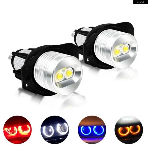 20W LED エンジェルアイ デイタイム ランニングライト バルブ CANBUS BMW E90 E91 3シリーズ 320 325I 328I 335I 2004-2008 カスタム パーツ アクセサリーHigh-concerned c...