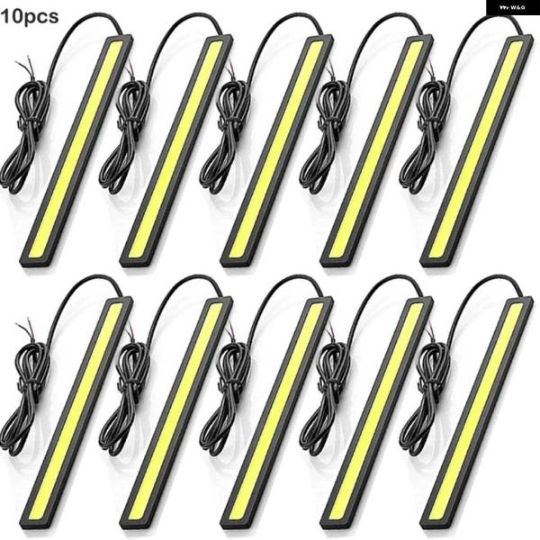 10個 スーパー LED COB フォグランプ デイタイム ランニングライト 17CM 防水 12V 6500K 車内ライト インテリア スタイリング バーランプ カスタム パーツ アクセサリーHigh-concerned chemical...