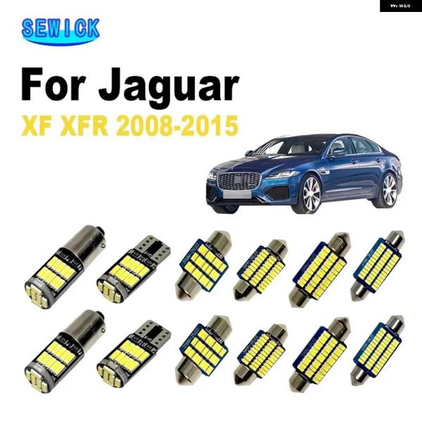 15個 CANBUS LED インテリア ドームライトキット ジャガー XF XFR 2008-2010 - 15個 サンバイザー バルブ カスタム パーツ アクセサリーHigh-concerned chemical:NoneSize:31...