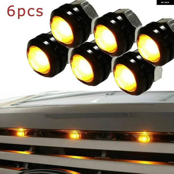4/6/8個 車用ライト フロント グリル ランプ バンパー グリル フード アンバー LED ライト ダッジ ラム 1500 2500 3500 インテリア カー カスタム パーツ アクセサリーHigh-concerned chemica...
