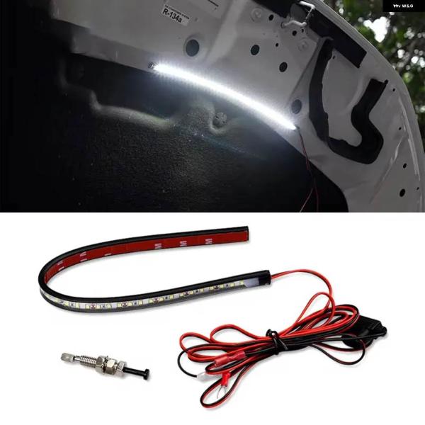 12V 車用 ボンネット 下 エンジン リペア白色 LED ライトバー スイッチ 制御 車両 メンテナンス ランプライト カスタム パーツ アクセサリーHigh-concerned chemical:NoneFor Vehicle Bran...