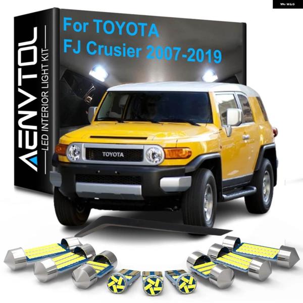 8個 車用 LED 室内灯キット CANBUS トヨタ FJクルーザー 2007 - 19 カスタム パーツ アクセサリーHigh-concerned chemical:NoneFor Vehicle Brands/Model:TOYOTA...
