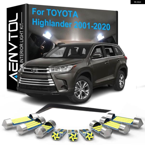 車用 LED 室内灯 CANBUS トヨタ ハイランダー 2001-2007 - 20 カスタム パーツ アクセサリーHigh-concerned chemical:NoneFor Vehicle Brands/Model:TOYOTAVo...