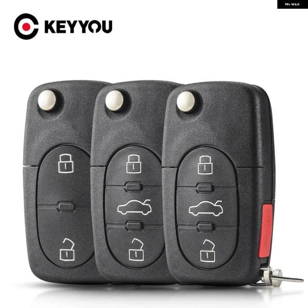 アウディ A2 A3 A4 A6 A8 TT B5 RS4 クワター 1994 - 02 キーケース リモートカーキーシェル 1個 カスタム パーツ アクセサリーHigh-concerned chemical:NoneOther Part ...