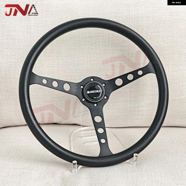 Universal 15 inch 380mm SIBEIKE PU Steering Wheel Racing Drifting Sport Car Steering WheelPU ステアリングホイール レーシングドリフトスポーツカー用...