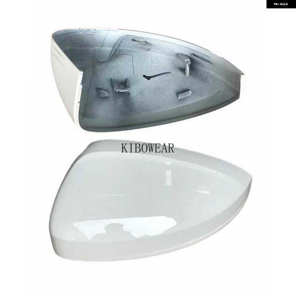 1個 ホワイト サイドミラー カバー キャップ VW TIGUAN 2017 2018 TAYRON 2019 2020 2023 ドアウィング交換用 オートリアビュー カスタム パーツ アクセサリーHign-concerned Chemi...