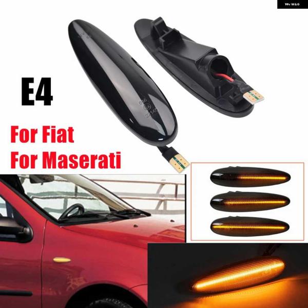 2個 LED ダイナミックサイドマーカーウインカーフィアット アルベア パリオ BROAVO BRAVA MAREA STRADA ウィンカー インジケーター ライト カスタム パーツ アクセサリーHign-concerned Chemic...
