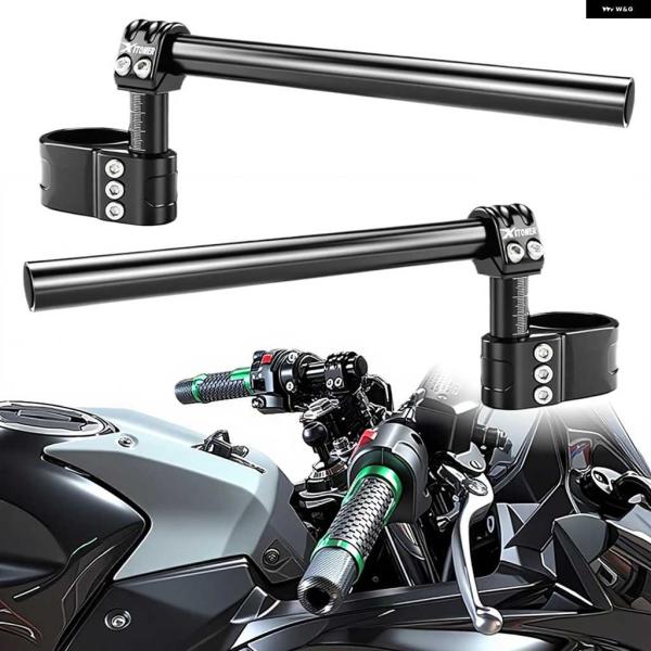 50MM調整可能クリップオン ハンドルバー ライザー ドゥカティ 750 SS 900 SS ST3 ホンダ CBR1000RR RC51 トライアンフ STREET TRIPLE MV AGUSTA F3 カスタム パーツ アクセサリーH...
