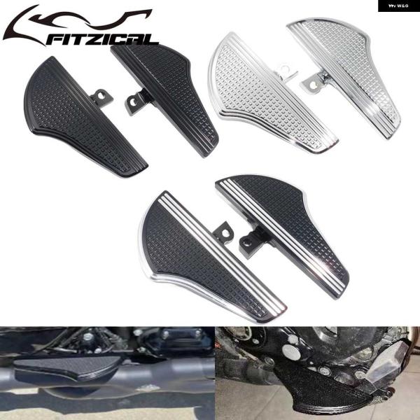 1ペア オートバイ バイク リア ピリオンシート 用ディファイアンスフロアボード オス マウント フットペグ ペダル ハーレー ツーリングエレクトラグライド ダイナ スポーツスター カスタム パーツ アクセサリーHign-concerned...