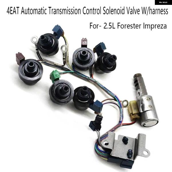 4EATオートマチックトランス ミッション コントロール ソレノイド バルブ ハーネス 付き トランス ミッション ソレノイド キット スバル 2.5L フォレスター インプレッサ カスタム パーツ アクセサリーHign-concerned...