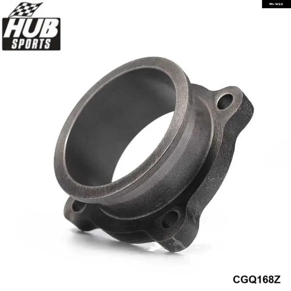 鋳アイアン 2.5インチ 4ボルト - 2.5インチ Vバンド ターボ排気ダウンパイプ フランジ アダプター HU-CGQ168Z カスタム パーツ アクセサリーSpecial Features:universalItem Diameter...
