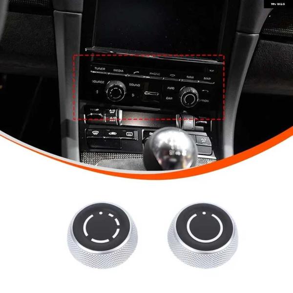 ポルシェ カイエン パナメーラ マカン 911 カーオーディオ ボリューム ラジオ ノブ カバー CD マルチメディア コントロール スイッチ ボタン 交換部品 カスタム パーツ アクセサリーHign-concerned Chemical:...