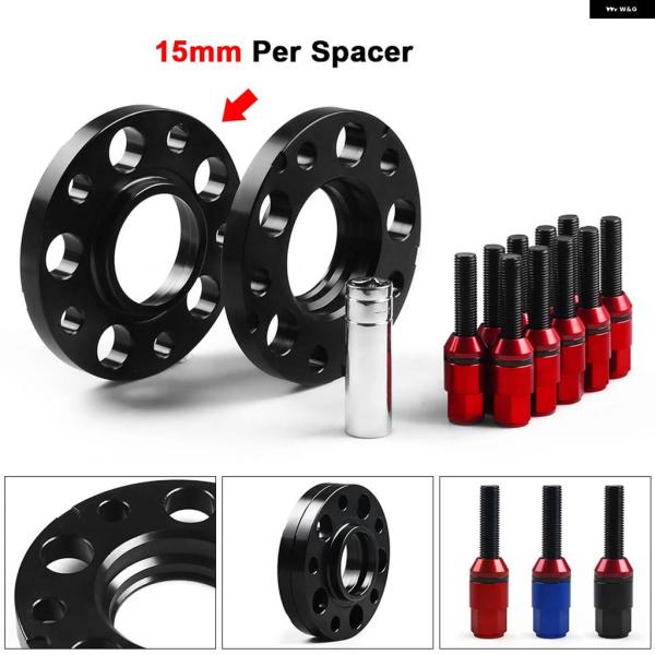 15MM 72.56MM 5X120MM ハブセントリックホイール スペーサー M12X1.5 テーパーボルト BMW E36 E46 323 325 328 335I 545I カスタム パーツ アクセサリーHign-concerned ...