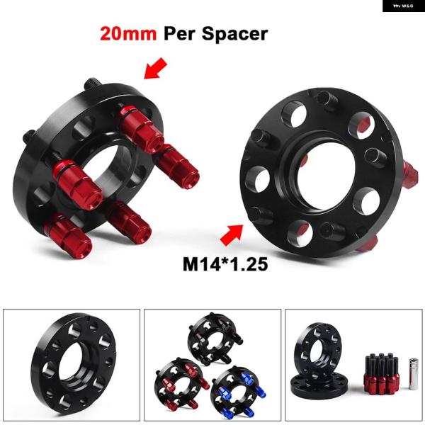 20MM 72.56MM 5X120MM ハブセントリックホイール スペーサー M14X1.25 テーパーボルト BMW Fシリーズ F10 F12 F13 F01 F02 F30 TT102032 カスタム パーツ アクセサリーHign-...