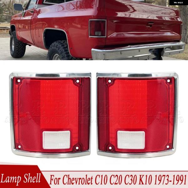 シボレー C10 C20 C30 K10 1973-1988-91 車用 テールライト レンズ カバー ランプ シェル テールライト バルブ 無 5968329 5968330 カスタム パーツ アクセサリーHign-concerned C...