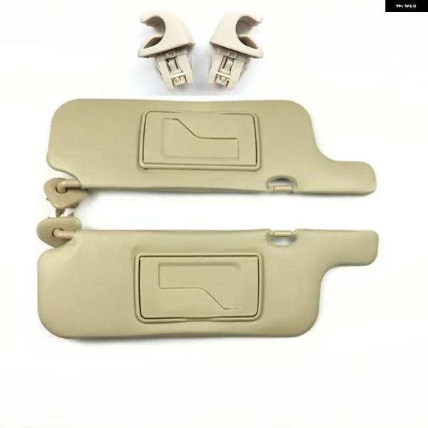 トヨタ カローラ 2003-2012 ベージュ AR インナーサンバイザー サンシェード フロントウィンドスクリーン サンバイザー 防眩 サンシールド ミラー キット 付き カスタム パーツ アクセサリーHigh-concerned che...