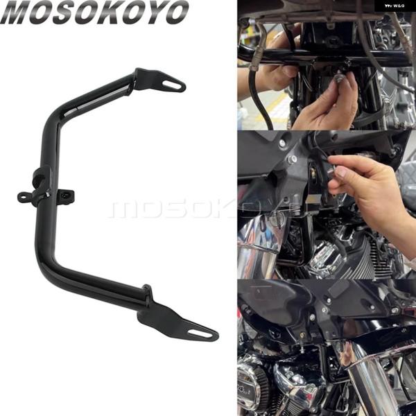 オートバイ フェアリング サポート エンジン ガード ブラケット ハーレー ツーリング ロードグライド ウルトラリミテッド CVO スペシャル カスタム FLTR 2015-2023 カスタム パーツ アクセサリーProtective pa...
