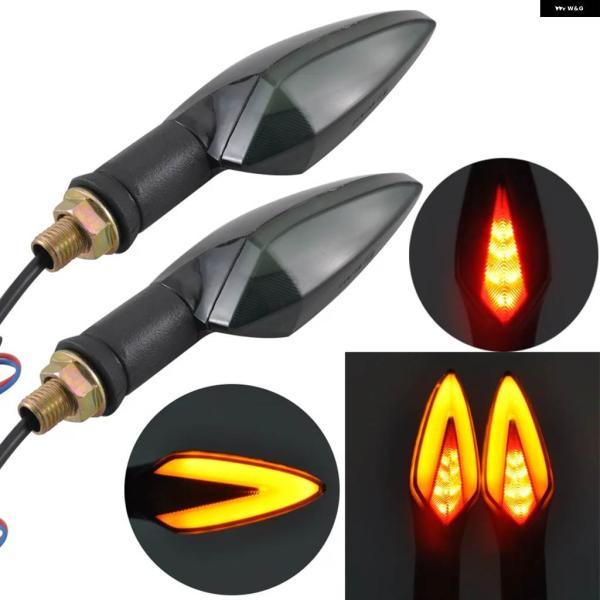 PAIR 10MM 12V 汎用 バイク ウィンカー アンバー ド 安全 防水 ホンダ スズキ ヤマハ ストリート バイク スポーツ バイク カスタム パーツ アクセサリーBattery Included:NoHigh-concerned ...
