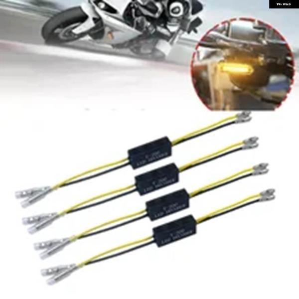 10W 10オーム バイク ウィンカー インジケーター LED負荷抵抗 フラッシュブリンカー エラーデコーダー ヤマハ ホンダ BMW カスタム パーツ アクセサリーBattery Included:NoHigh-concerned che...