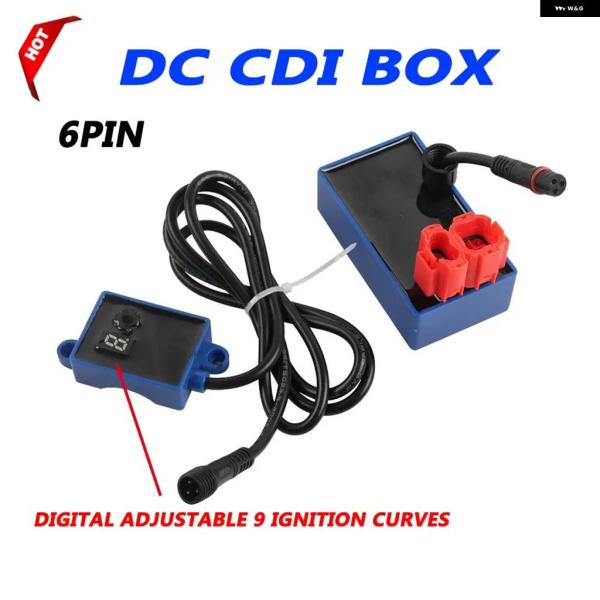 6ピン直流CDI ボックス 9 イグニッション カーブ デジタル調整式高性能 GY6 150CC ZANELLA150 RX Z6 2017年型BERA BR200RR DT200 カスタム パーツ アクセサリーHigh-concerned...