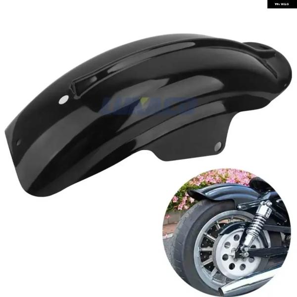 オートバイ ショートフェンダー 汎用 ブラックリア モトクロス アクセサリー ハーレー スポーツスター 1994-2003 カフェレーサー チョッパー カスタム パーツ アクセサリーHigh-concerned chemical:NoneB...