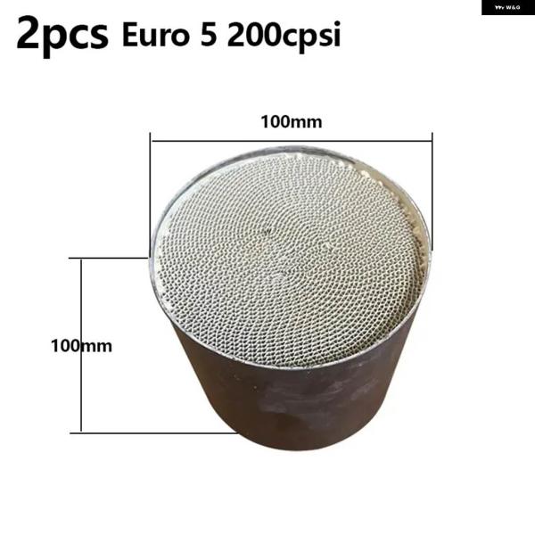 2PCS 100*100MM触媒コンバーター ユーロ5 200 CPSI 汎用 ハニカム触媒コンバーター 金属 触媒 カスタム パーツ アクセサリーHigh-concerned chemical:NoneMaterial:metalMode...