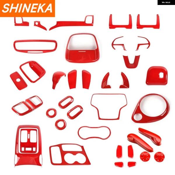 ジープ グランド チェロキー カー スタイリング 赤 インテリア 装飾 カバー ステッカー ジープ グランド チェロキー 2017 アクセサリー カスタム パーツ アクセサリーHigh-concerned chemical:NoneCate...