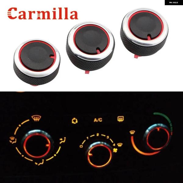 エアコン スイッチノブ プジョー 307 シトロエン C-トリオンフ C4ヒーター クライメート コントロール ボタン ダイヤル フレーム エアコン カバー ヒートノブ カスタム パーツ アクセサリーCategory:3DType Of S...
