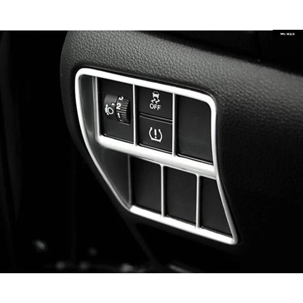 マット ヘッドライト スイッチ ボタン フレーム カバー トリム ホンダ CRV CR-V 2017-2018 3D ステッカー モデリング カスタム パーツ アクセサリーHigh-concerned chemical:NoneItem W...